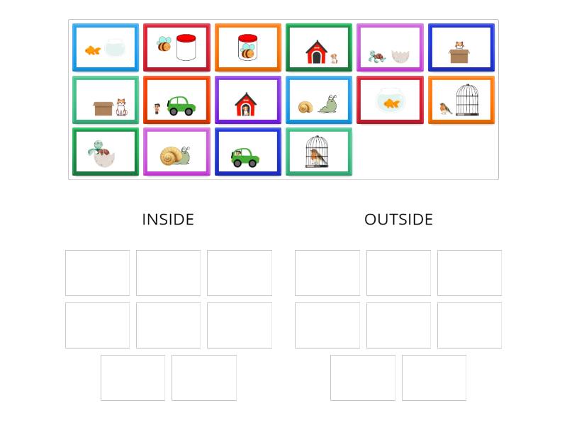 Opposites: Inside and Outside - Group sort