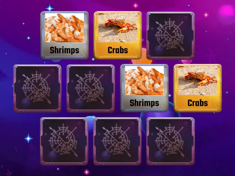 Find the Crustacean - Matching pairs