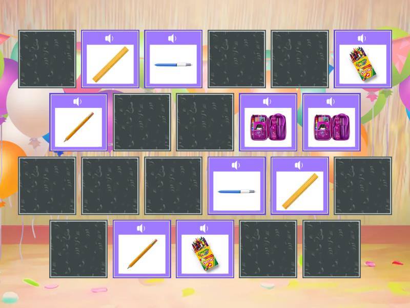 Stationary. Pairs - Matching pairs