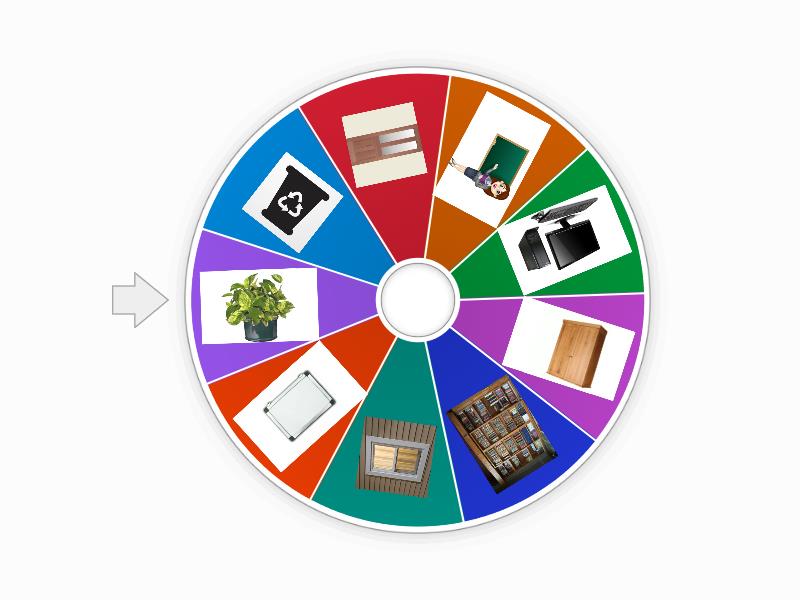 objects in a classroom - Spin the wheel