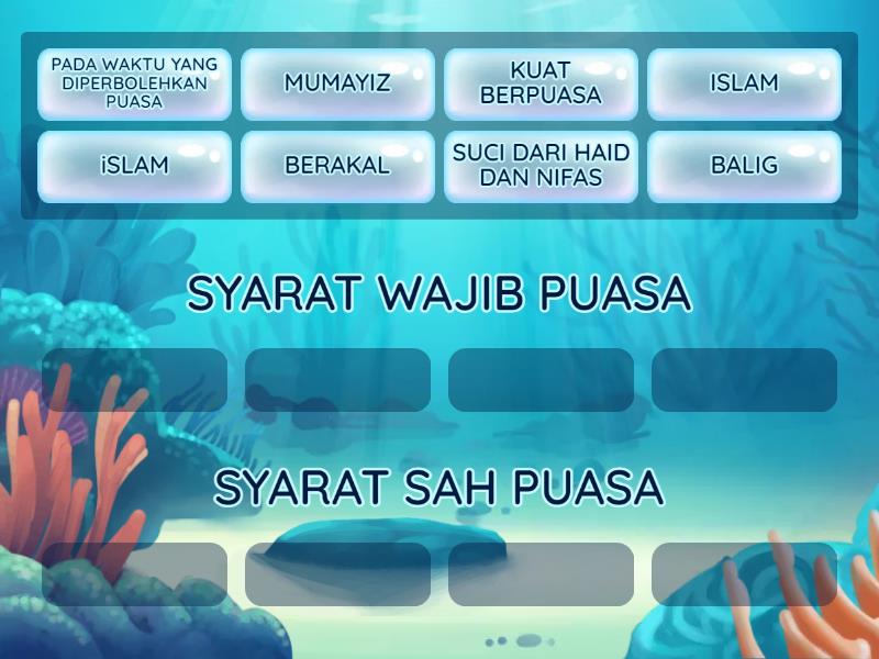 SYARAT WAJIB DAN SYARAT SAH PUASA - Group sort SYARAT WAJIB DAN SYARAT SAH PUASA - Group sort