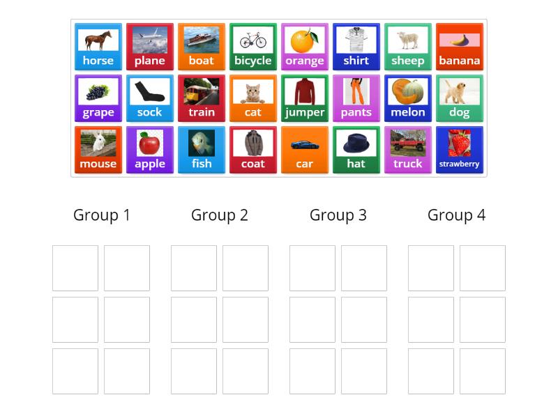 semantic groups - Group sort