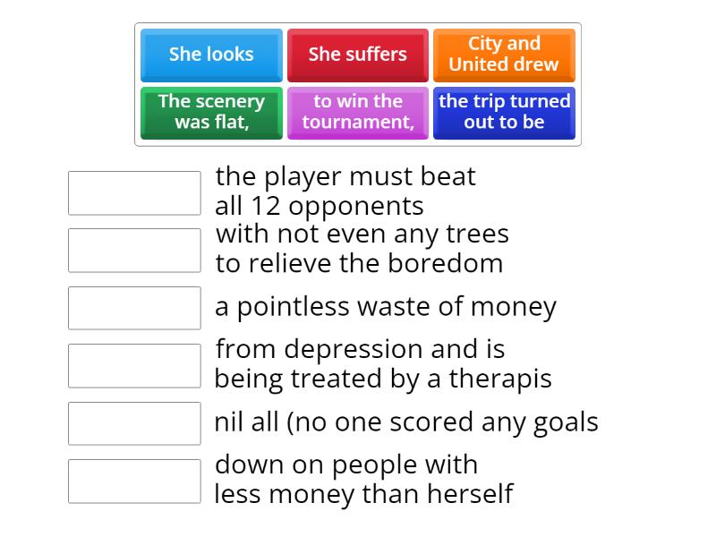 Outcomes Upper U5 L2 reading - Match up