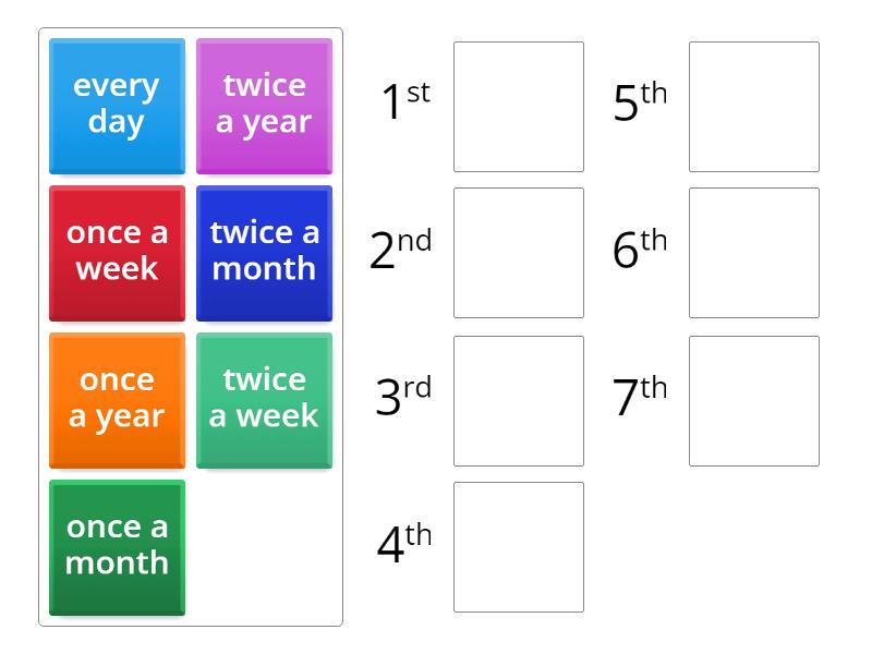 EF A1.2 U3 L4 Word Builder Task G - Rank order