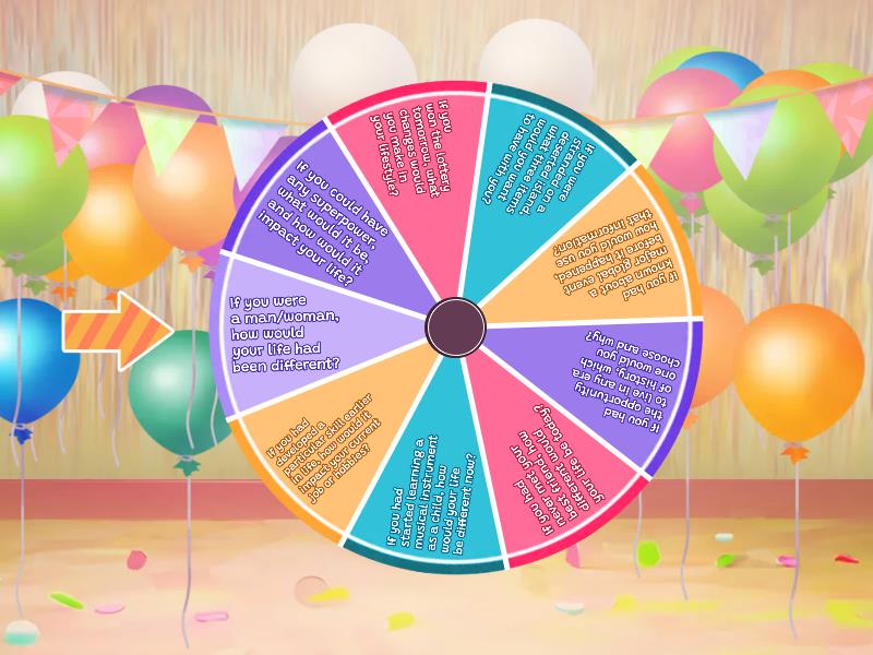 2nd, 3rd & mixed conditionals - Spin the wheel