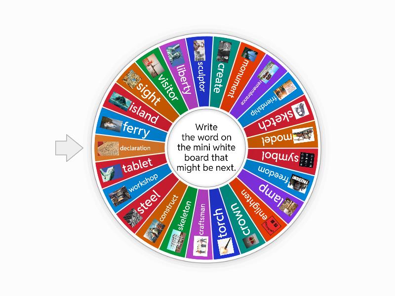 Wheel of Vocabulary-Liberty - Spin the wheel
