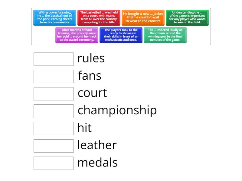 ff4 unit 4 skills time - Match up