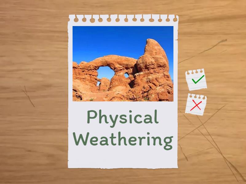 Weathering - Flash cards