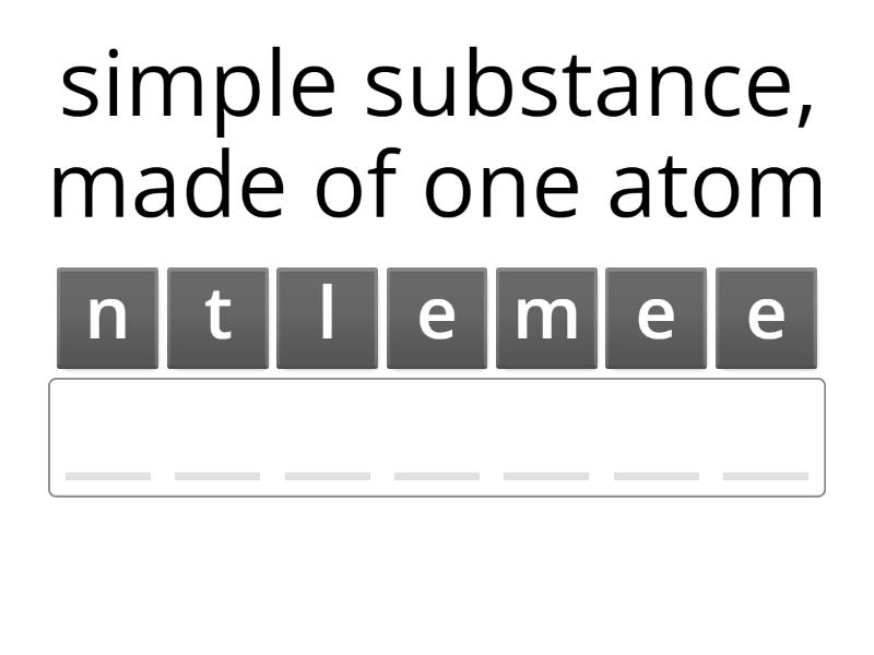 MATERIALS KS3 SCIENCE - Anagram
