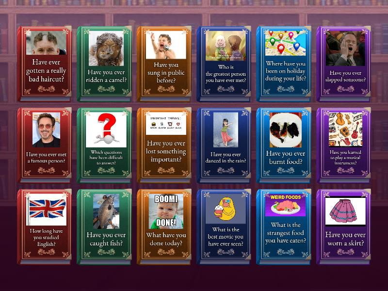 Present Perfect Tense Q - Flip tiles