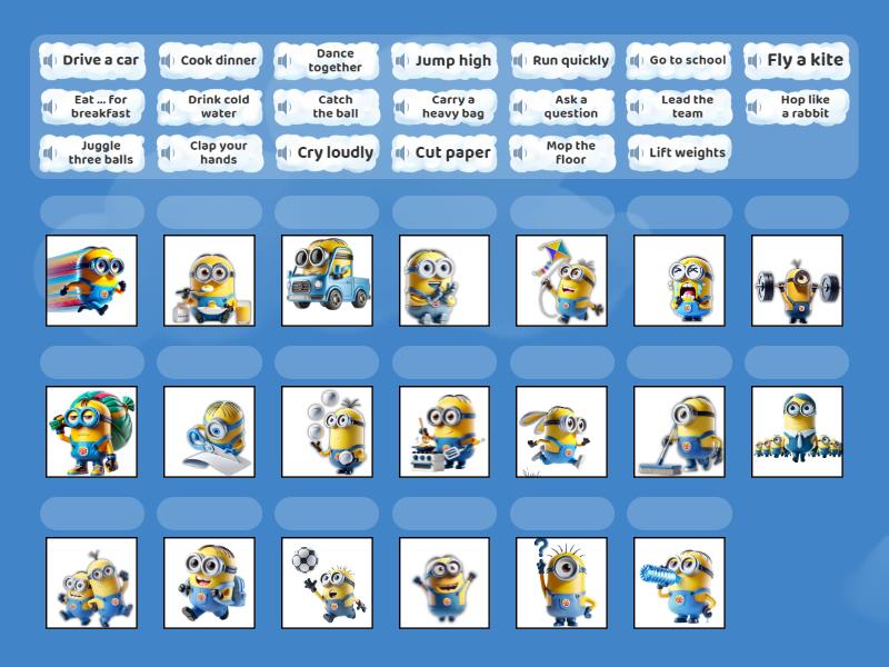 ACTION PHRASES - Match up