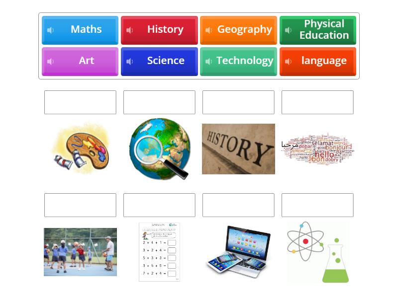Subjects: ( materias) - Une las parejas