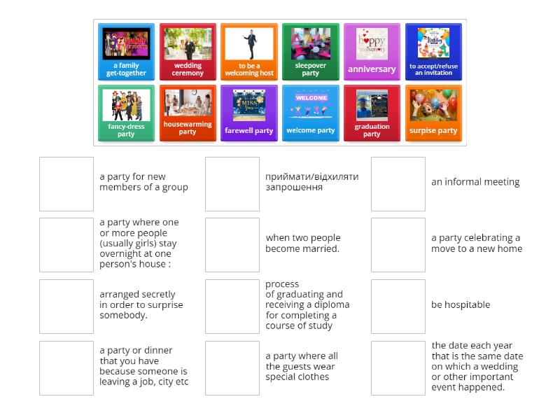 party types - Une las parejas