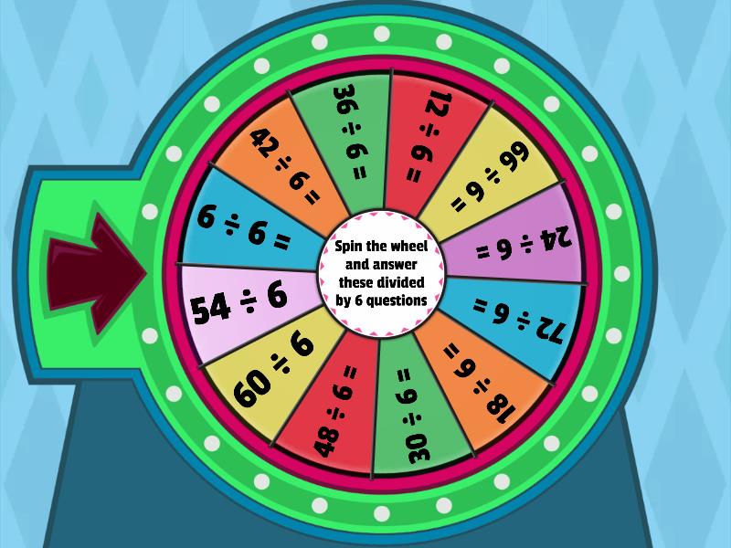 Division - 6's - Spin the wheel