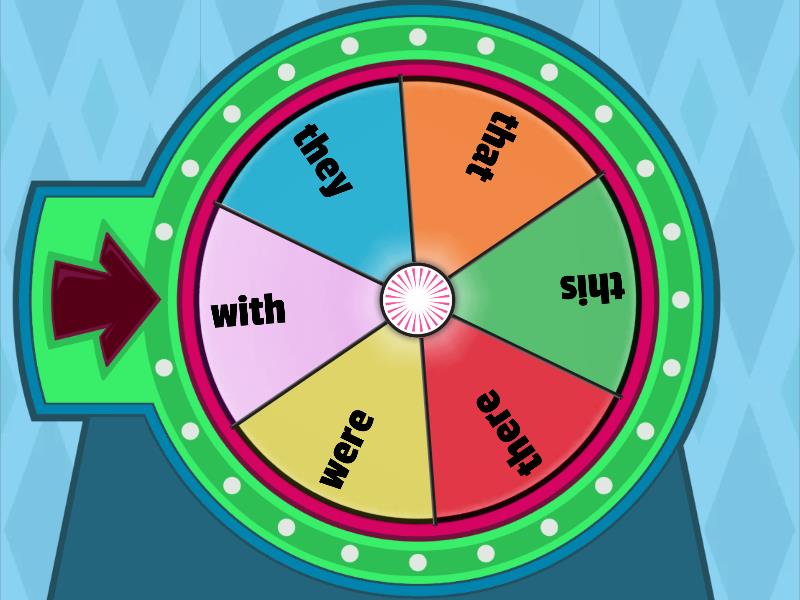Sight Word Wheel - Spin the wheel
