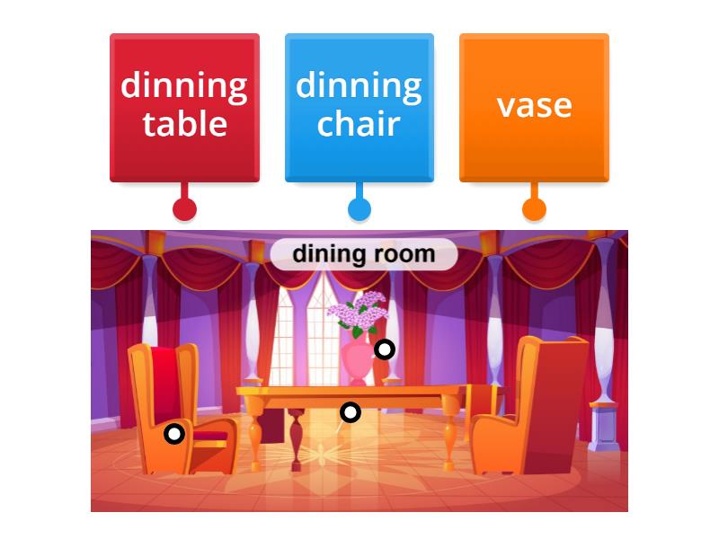 GESE Level 2 Lesson 22 Game 3 - Furniture - Labelled diagram