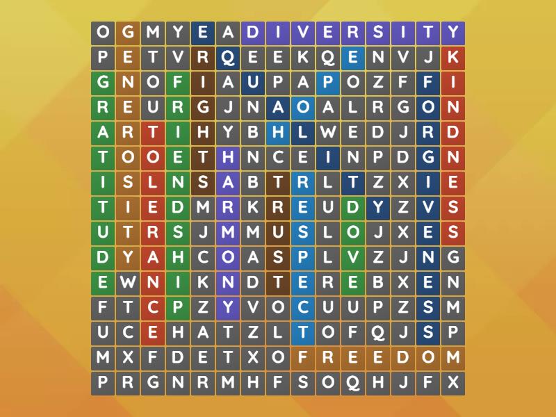 Peace Day - Wordsearch