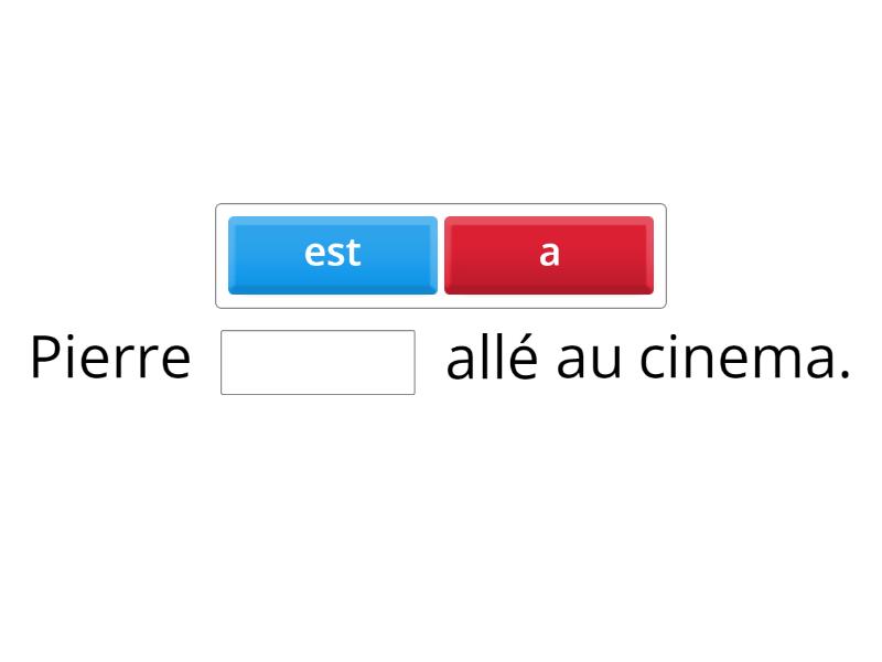 Le Passé composé avec avoir et être - Complete the sentence