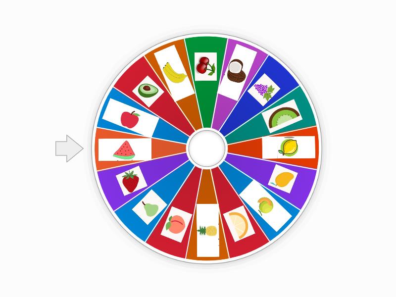 RULETA de Frutas - Spin the wheel