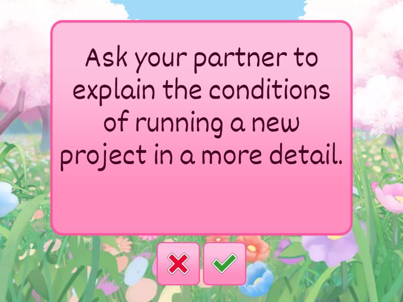 Check and clarify: situational cards - Flash cards