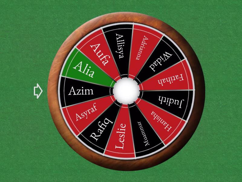 Pupils name - Rueda aleatoria