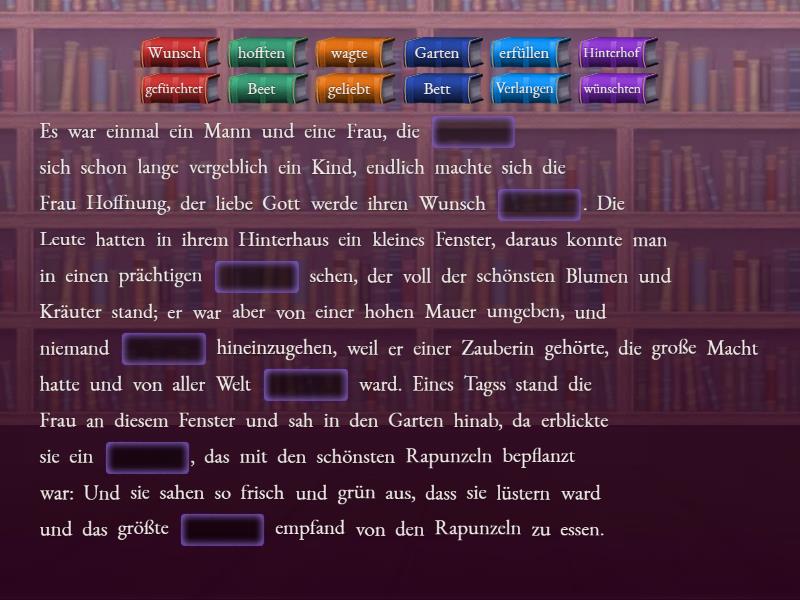 Rapunzel - Complete the sentence