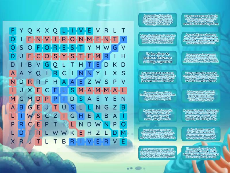 Unit 12 ULS - Wordsearch