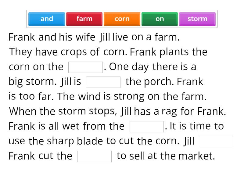 The Storm - Complete the sentence