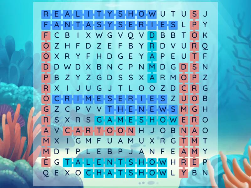 Screen time - Wordsearch