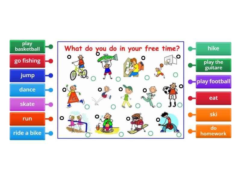 Free time - Labelled diagram