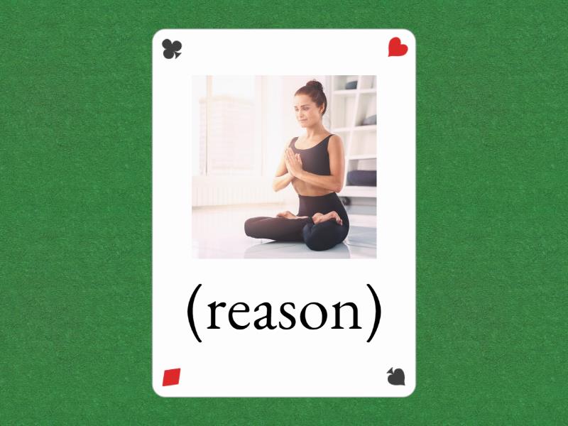cause, reason, result - Tarjetas flash