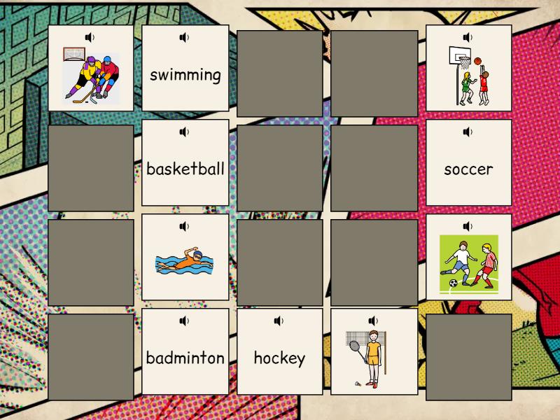 Sports - Matching pairs