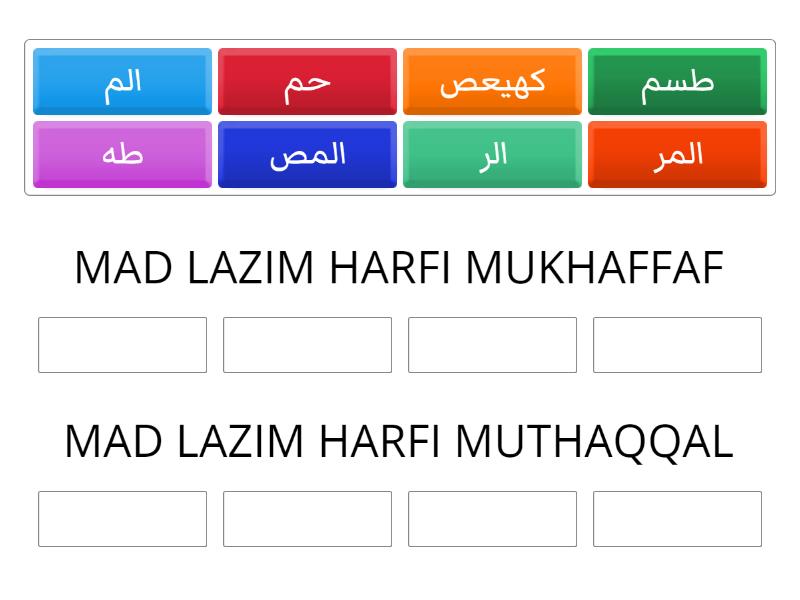HUKUM MAD LAZIM HARFI DALAM PEMBUKAAN SURAH - Group sort