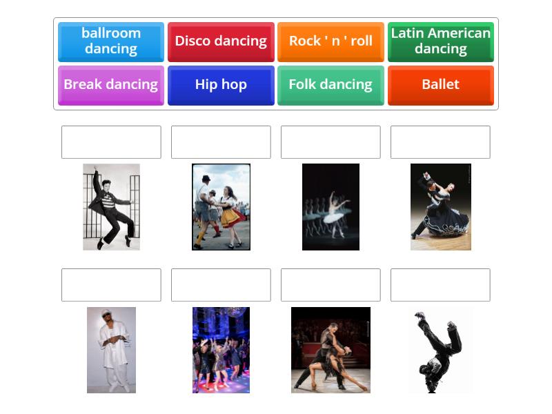 Match the types of dance - Match up