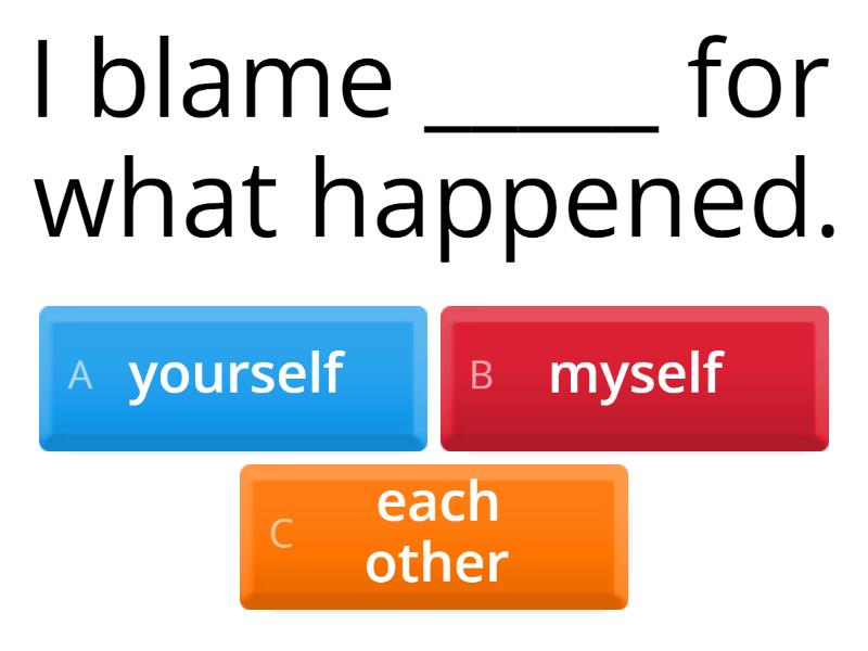 Reflexive and reciprocal pronouns - Quiz