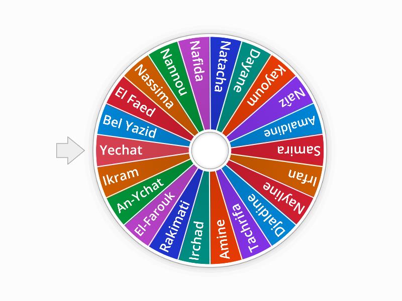 402 - wheel of names - Spin the wheel