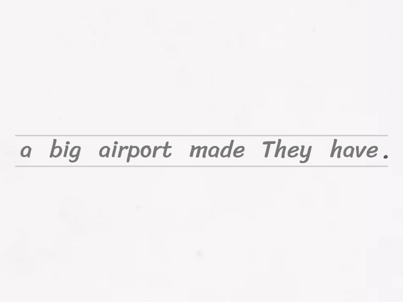 present perfect - Writing practice - Unjumble