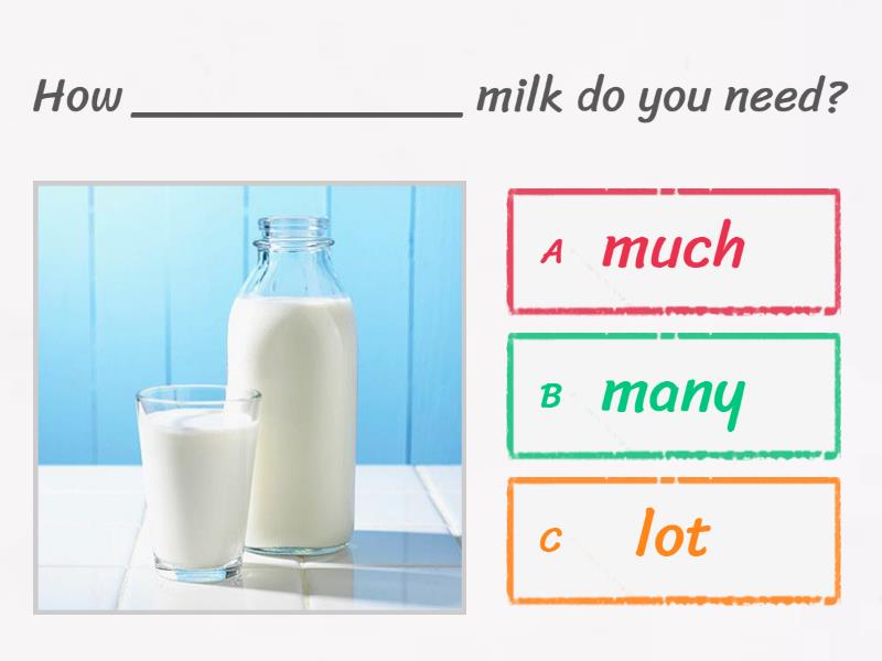 NM2 Unit 9 A lot of, much, many, a little, a few - Quiz