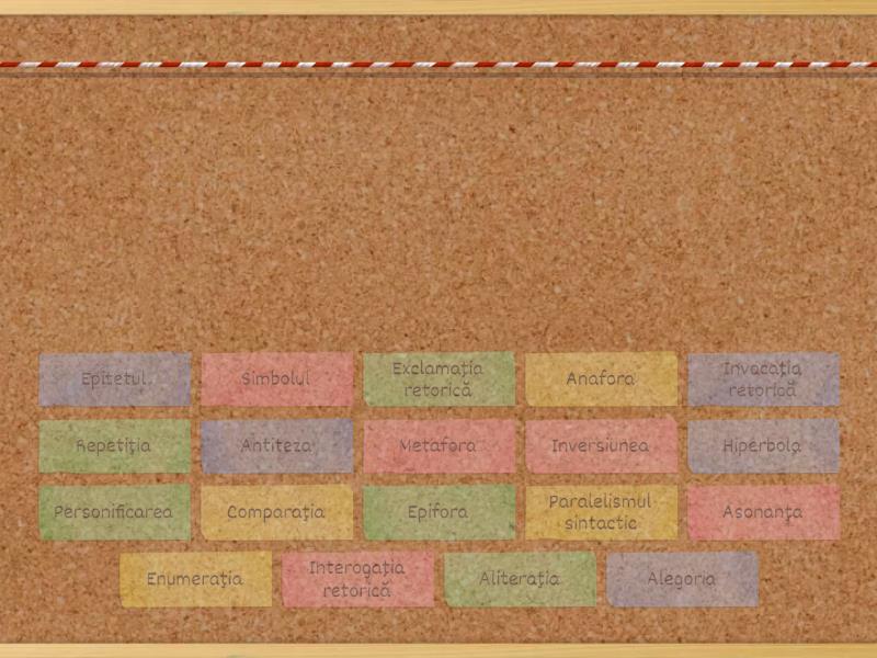 Figuri de stil definitii - Găsește perechea