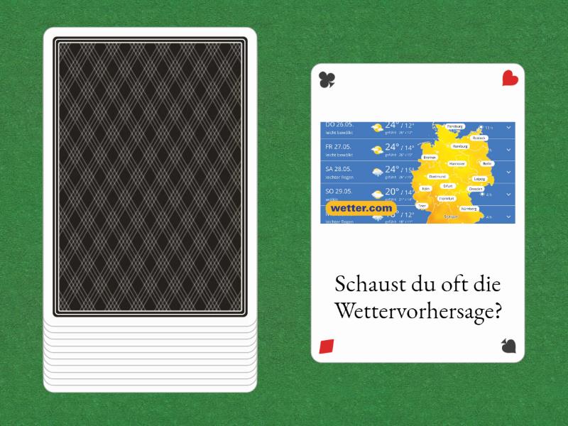 Wetter & Jahreszeiten (B1) - Speaking cards