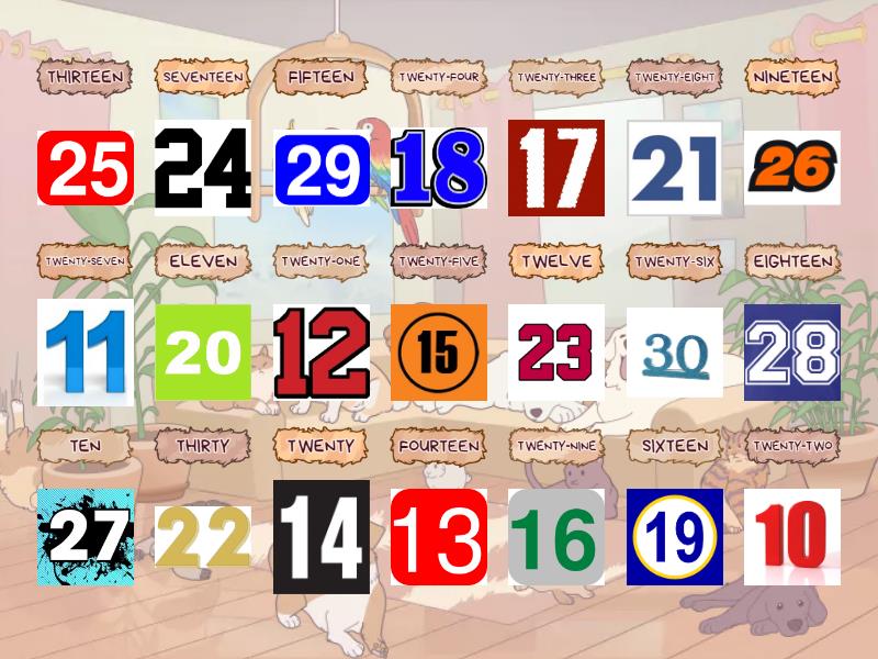 UNIT 2 - YOUR WORLD - NUMBERS FROM 10 TO 30 - Desliar
