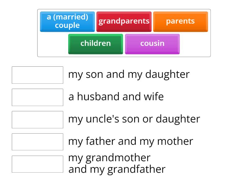 Family revision (Elem) - Match up