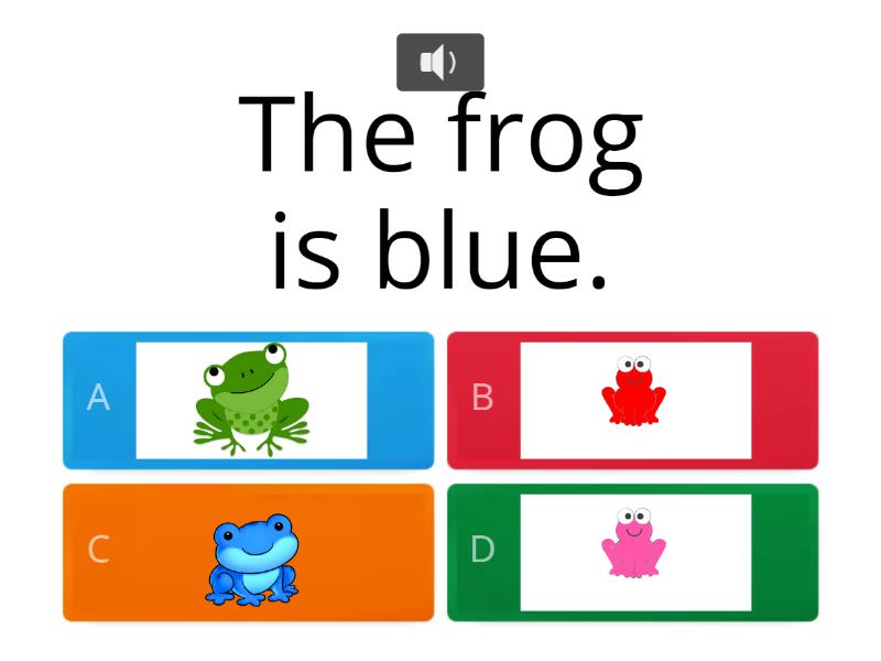 Frog/Rabbit colors - Quiz
