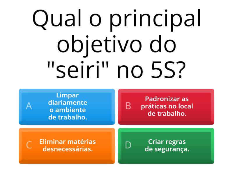 5S do milhão. - Quiz