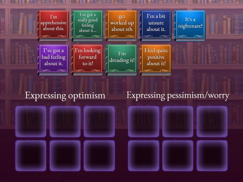 Think4 U7 L3 Feelings about future events - Group sort