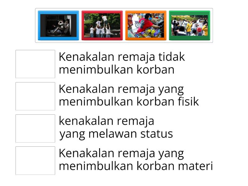 mengenal jenis kenakalan remaja - Match up