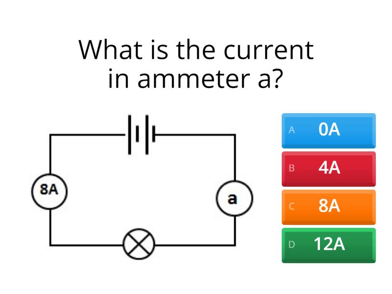 Current, Voltage & Resistance In Circuits - Quiz