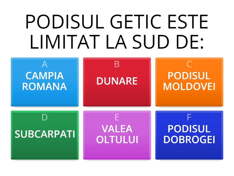 RELIEFUL ROMANIEI - Quiz