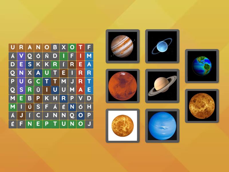El Sistema Solar - Wordsearch