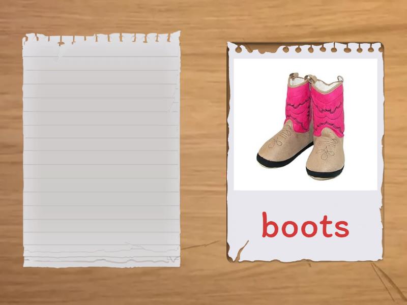 clothes - Speaking cards